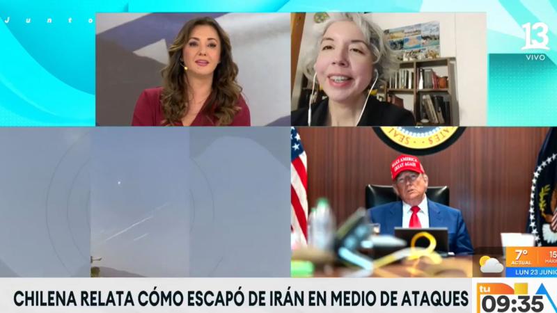 Chilena cuenta cómo escapó de Irán en medio de ataques | 13.cl